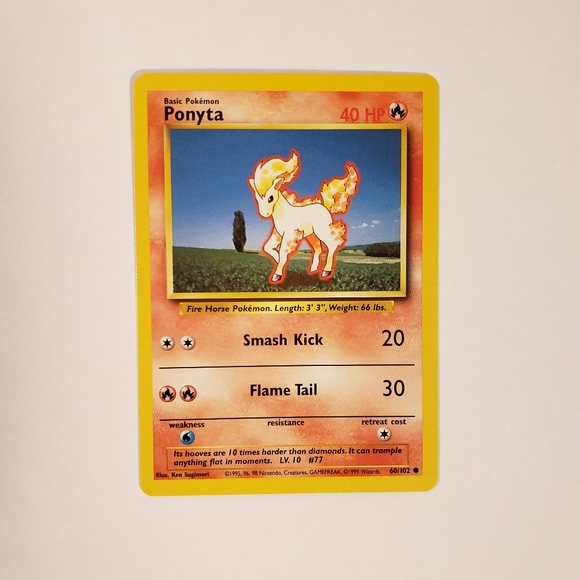 Pokemon | Toys | Pokemon Ponyta 602 Base Set Unlimited | Poshmark